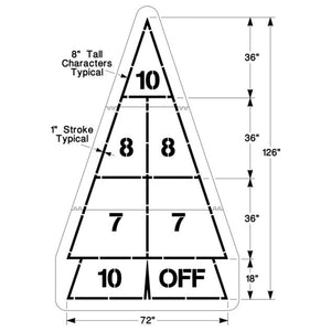 Shuffleboard Stencil — GeneralSprayers
