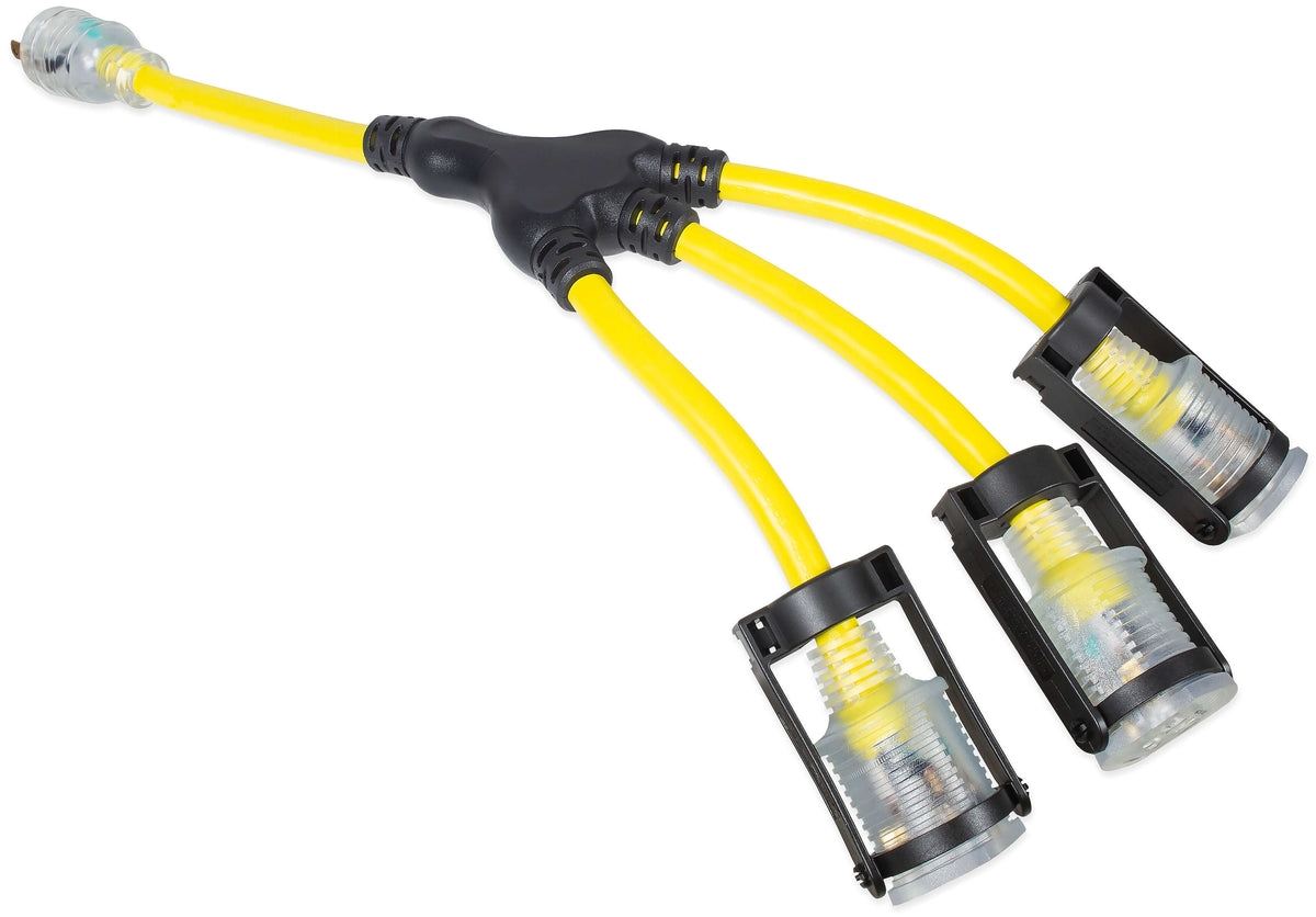 Triple Receptacle Adapter | Fits 3600W+ Generators — GeneralSprayers