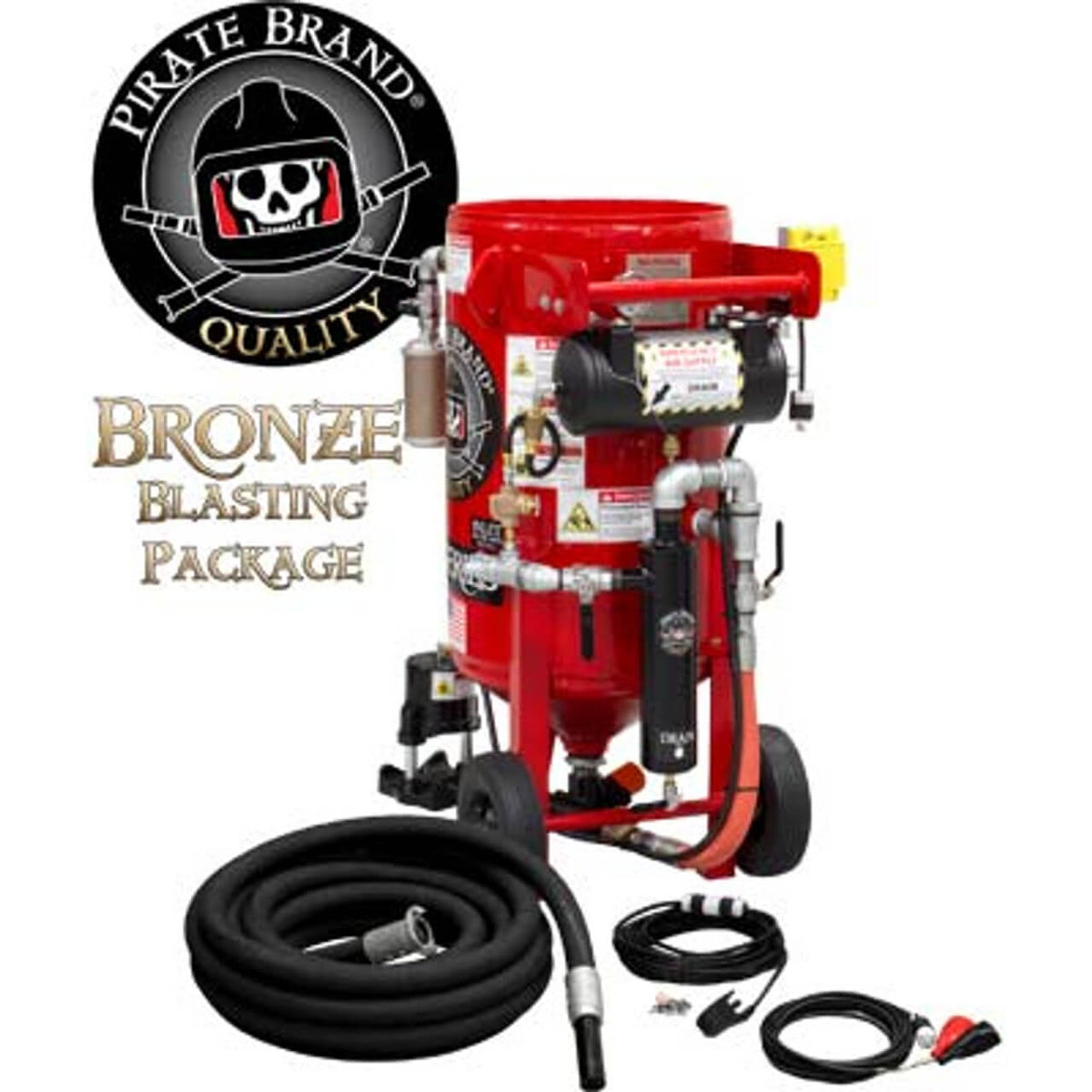 3.5 cu ft K-Series Portable Sandblast Pot Bronze Blasting Package – El ...