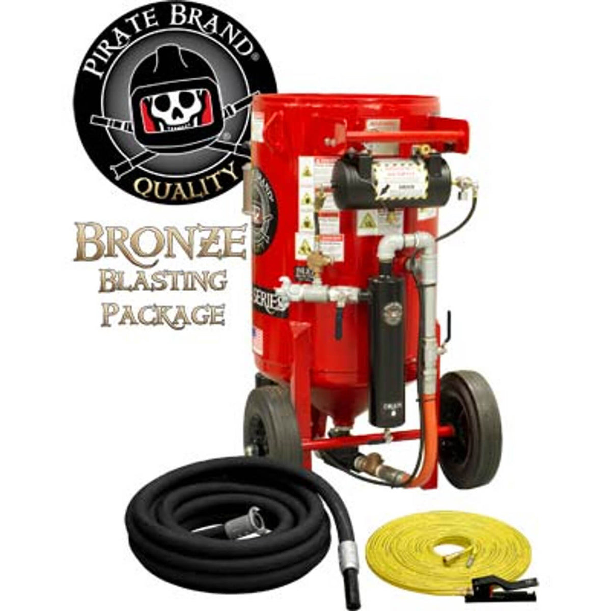 6.5 cu ft K-Series Portable Blast Pot – Bronze Blasting Package, Pneum ...
