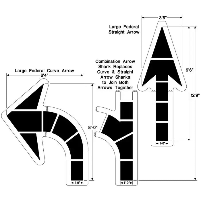 Federal Arrow Stencil Set — GeneralSprayers