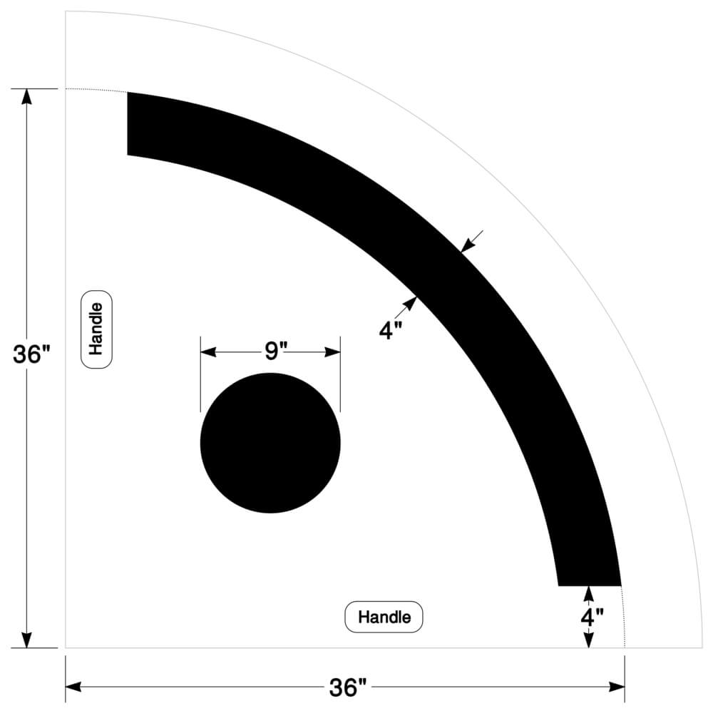 Soccer Field Corner Marking Stencil – PolyTough™ Plastic — GeneralSprayers