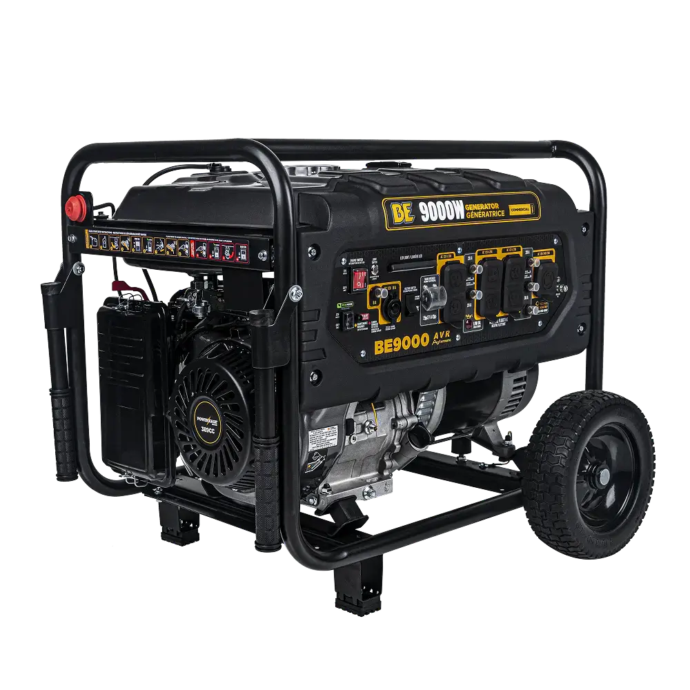 BE Power 9,000 Watt Portable Generator – BE9000 (9,000 W Surge / ~6,30 ...