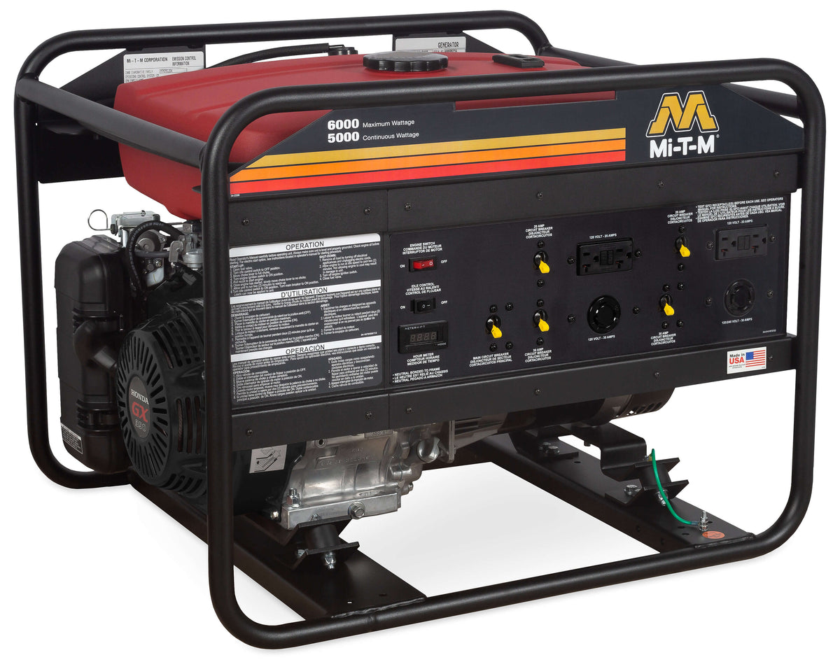 Mi-T-M 6,000-Watt Gasoline Generator – Model GEN-6000-0MH0 ...