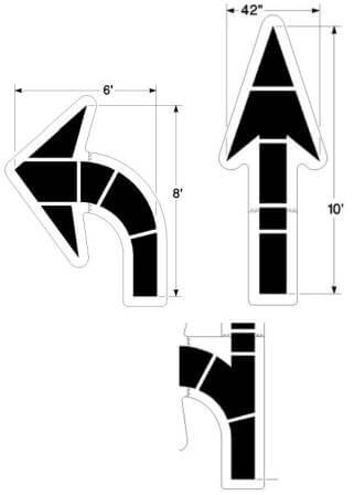 Walmart Solid Arrows Stencil Set — GeneralSprayers